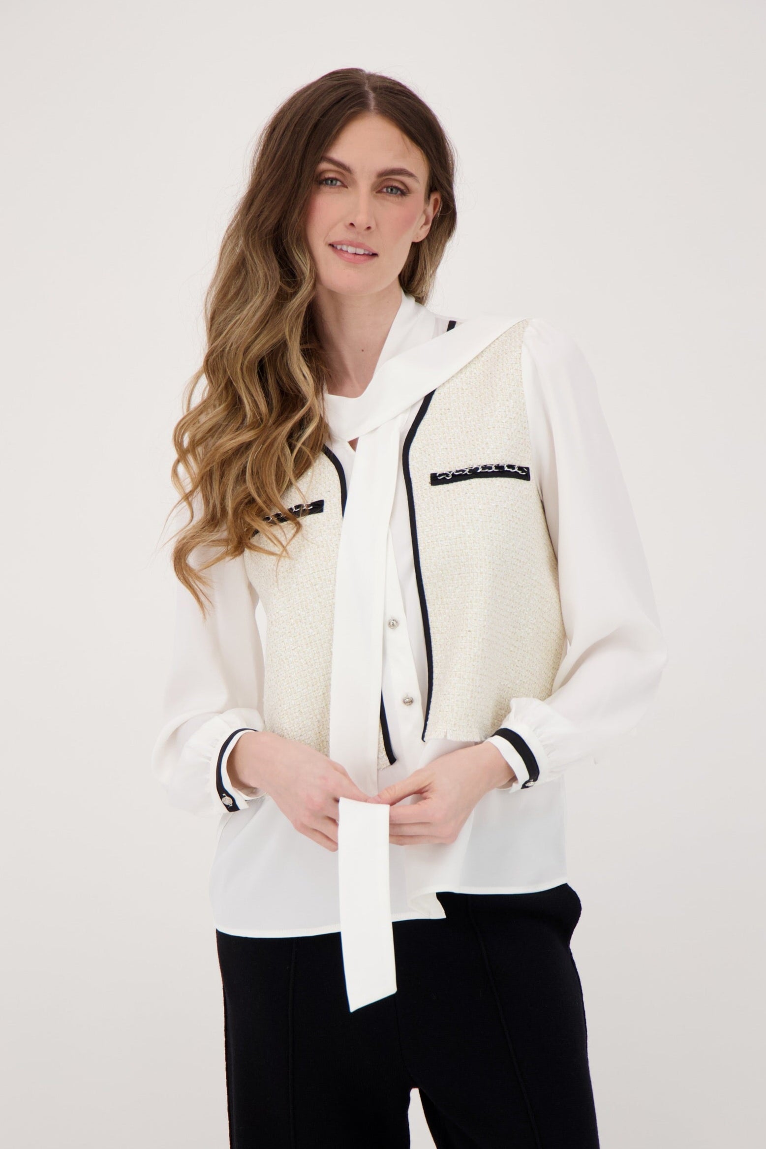 Fooler Tweed Vest With Neck Tie